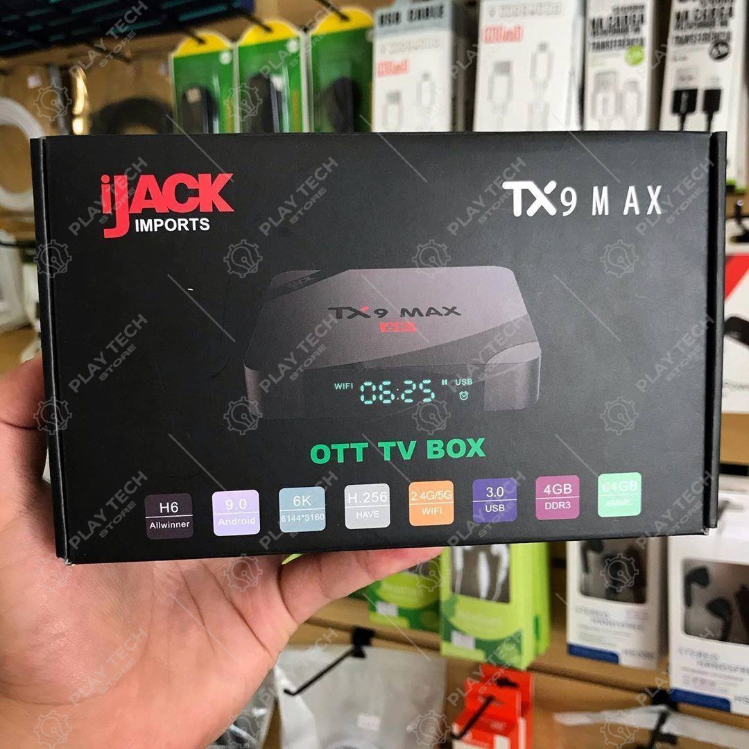 TV Box TX9 Max | Android 9.0 | 4GB RAM | 64GB ROM | Resolução 6K - TX9 ...